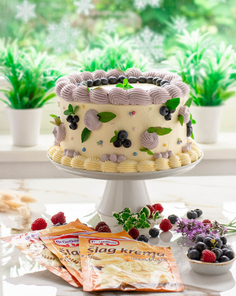 Torta sa vanilijom i malinama - My Mili Cake