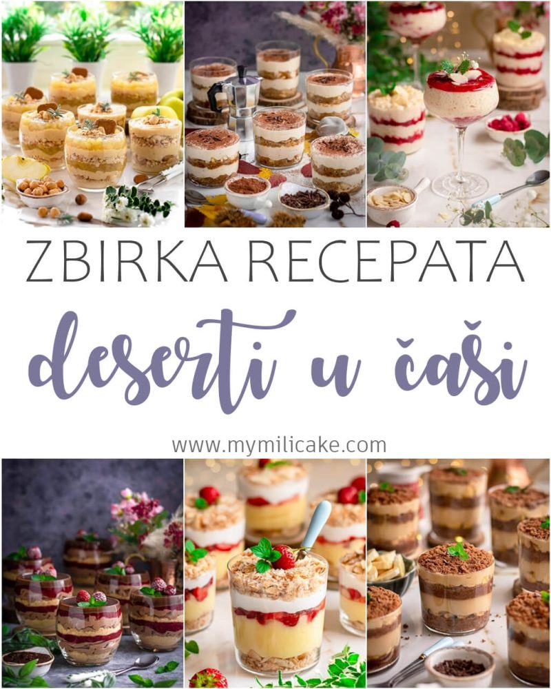 Zbirka recepata deserti u čaši - My Mili Cake